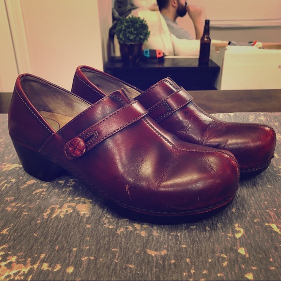 Dansko | Shoes | Dansko Red Wine Cabrio Solstice Leather Clogs | Poshmark